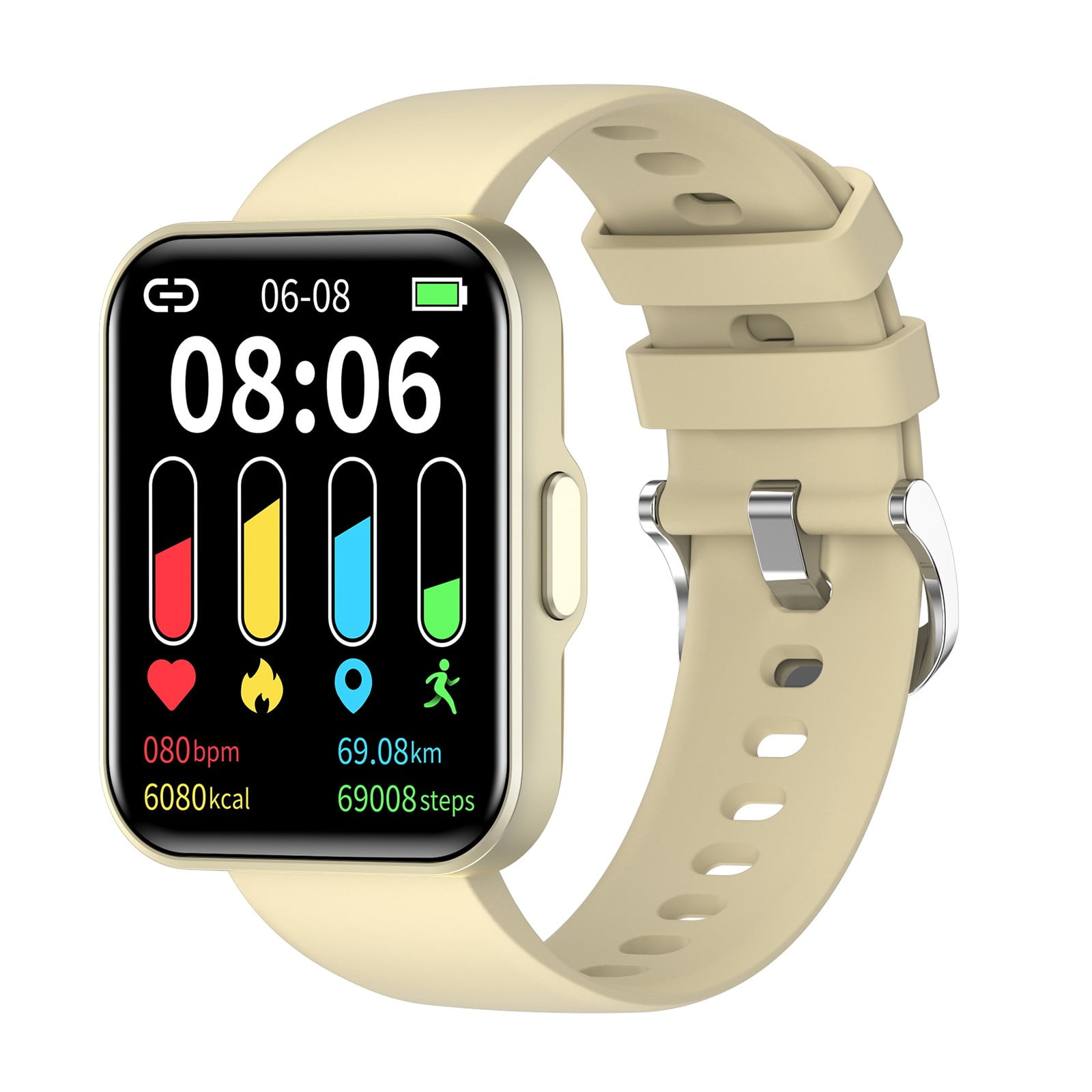 Wolfast E21 Smart Waterproof Sports Watch Information Reminder Health Monitoring Smart Watch ...