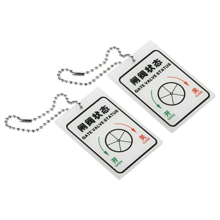 Valve Identifier Tag, 2 Pack Acrylic "Gate Valve Status" Sign Labeling ...