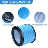 VF3500 Shop Vac Filter Compatible with Ridgid 3-4.5 Gallon Wet/Dry ...
