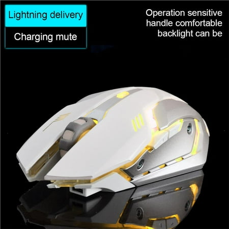 wuaynoat Free Wolf X7 Wireless Mouse Desktop Ergonomic Mouse Pratical ...