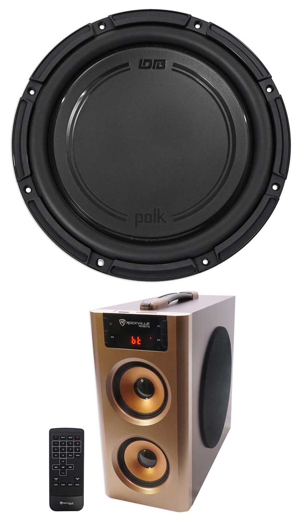 Polk Audio DB1242SVC 12” 1110w Single 4-Ohm Car/Marine Audio Subwoofer ...