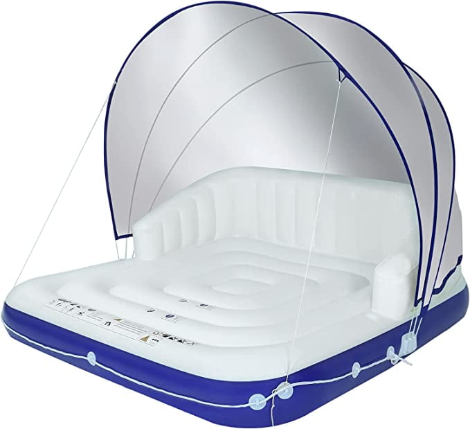 FULLWATT Inflatable Pool Floats, 2-3 Person Giant Pool Float Lounger ...