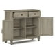 Simpli Home Connaught Storage Cabinet in Gray - Walmart.com