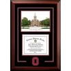 Ohio State University 8.5" x 11" Gold Embossed Diploma Frame with Campus Images Lithograph ...