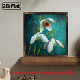 1pc Vintage Snowdrop Flower Photo Frame Wall Decor - Rustic Farmhouse ...