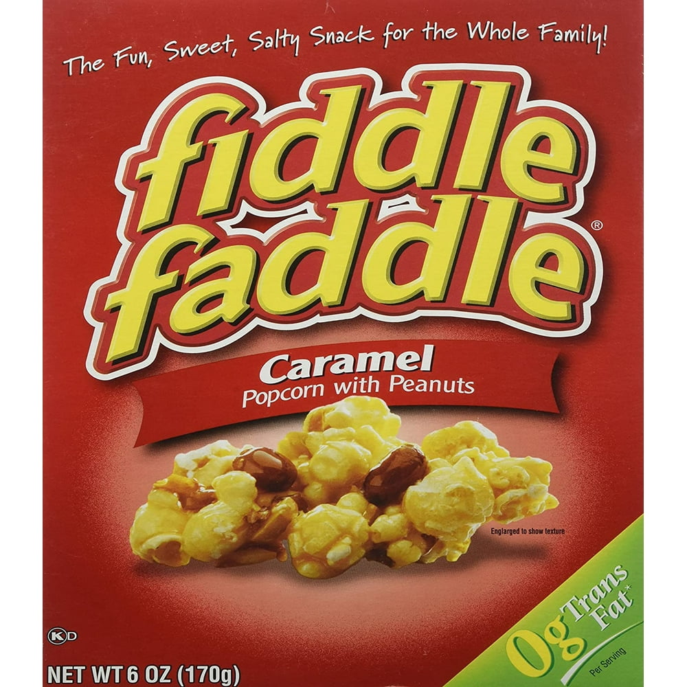 Fiddle Faddle Caramel Popcorn With Peanuts, 6 Oz (Pack of 2) - Walmart ...