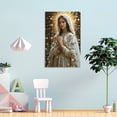 Christian Wall Decor Art Virgin Mary Portrait Canvas Painting Print ...