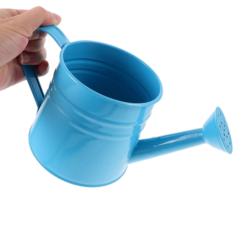 WESIEVYA Iron Watering Can Blue Durable Indoor Outdoor Plants Gardening ...
