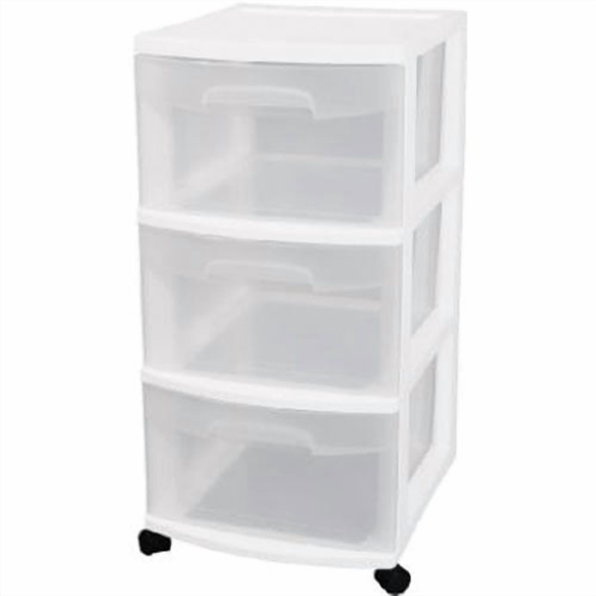 Click here for Sterilite 3 Drawer Cart - White  1 Unit  White prices