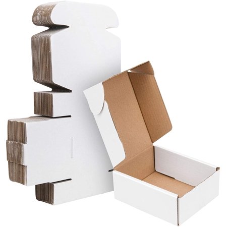 KCSD Small Shipping Boxes 25 Pack, 6x6x4 Inch Corrugated Cardboard ...