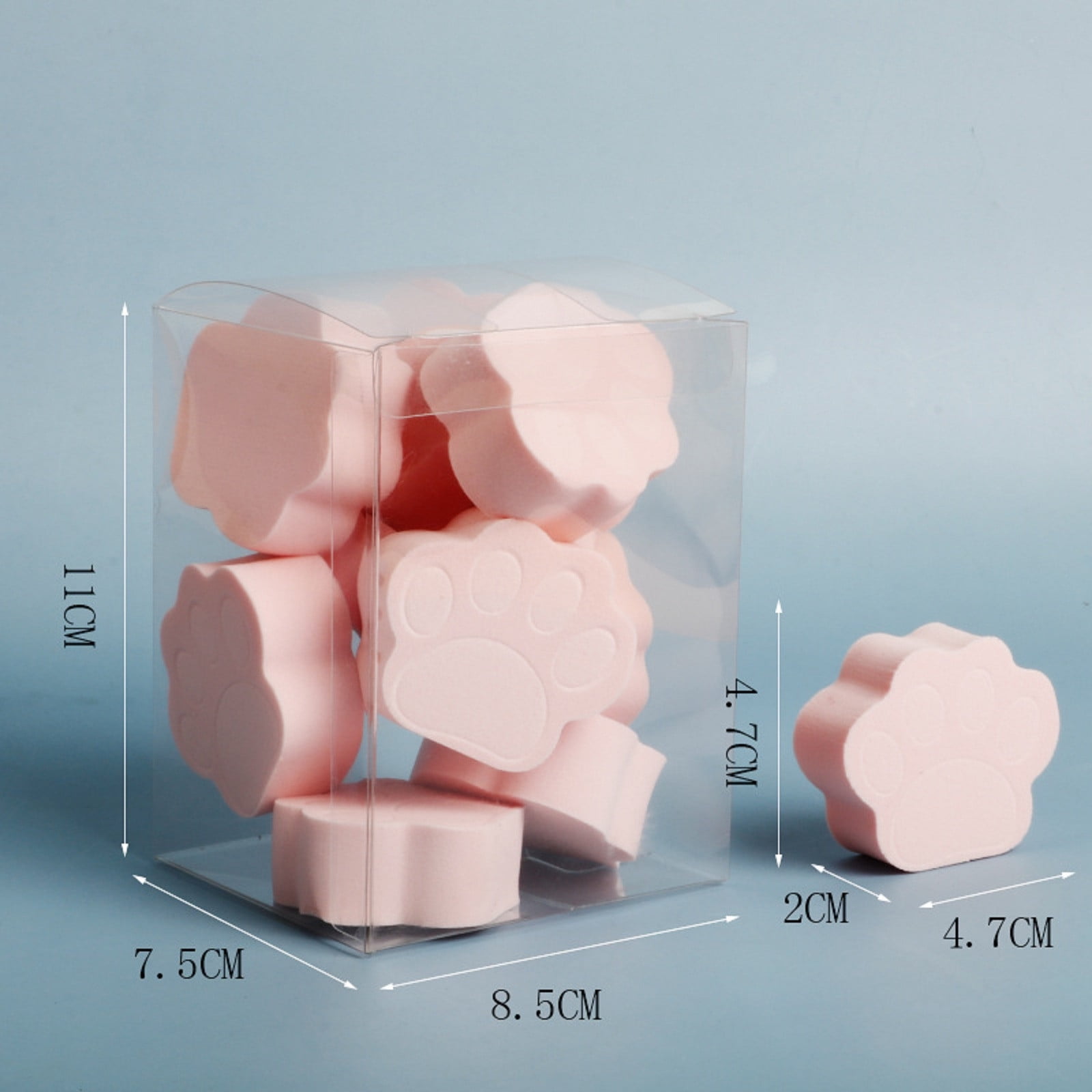 Herrnalise Cat Paw Makeup Sponge Set Makeup Blender High-definition ...