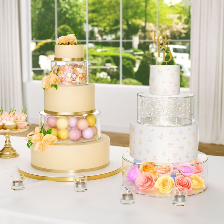Wedding Cake Stand Lighted Acrylic