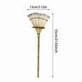 Eqslft Small Bamboo Leaf Rake, 20-Tine Natural Bamboo Garden Rake ...