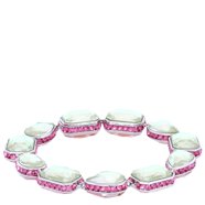 Swarovski Infinity Heart Bangle - White - Mixed Metal Finish - 5518869 ...