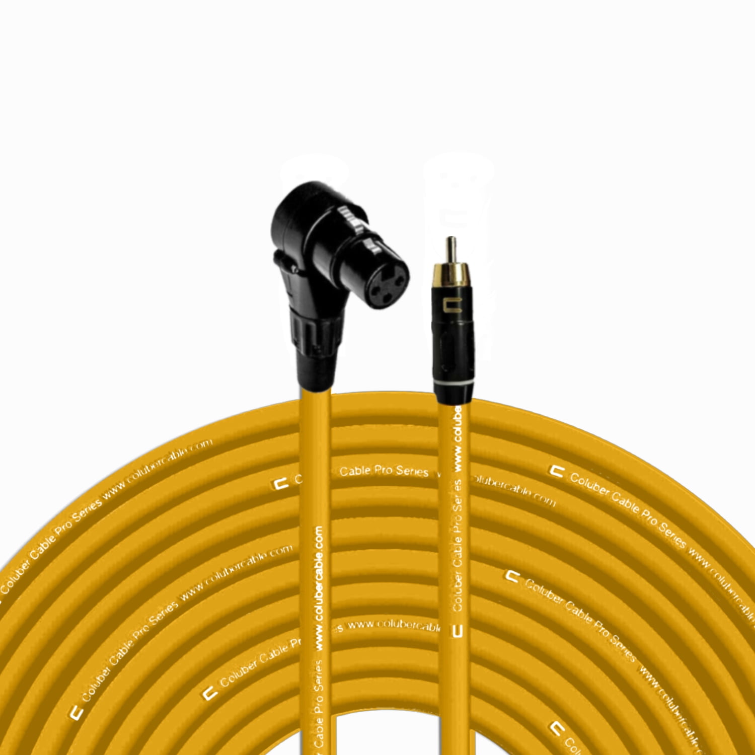 Coluber Cable Balanced Right Angle XLR Female-RCA Male 3-Pin Audio ...