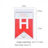 Bronzing birthday fishtail flag party party scene layout hay birthday ...