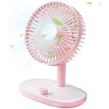 TESNN 5-Inch Small Desktop Fan, Personal Desk Fan With Storage Function ...