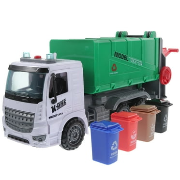 Friction Powered Garbage Truck Toy for Kids | Waste Management Dump ...