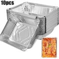 10PCS Disposable Aluminum Foil Food Storage Containers Oven Baking Pan ...