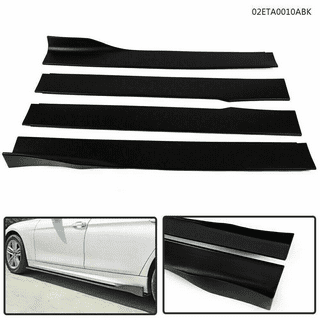 Pair 45cm Car Side Skirt Rocker Splitters Winglet Wings Black - Walmart.com