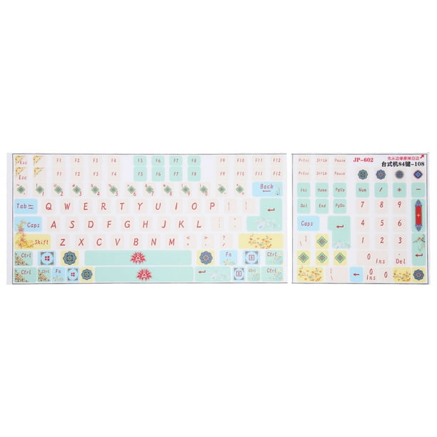 Colored Keyboard Stickers,2Pcs Mechanical Keyboard Sticker Keyboard ...