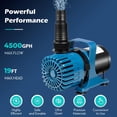220W 4500GPH Pond Pumps for Outdoor Ponds, 180? Adjustable Water ...