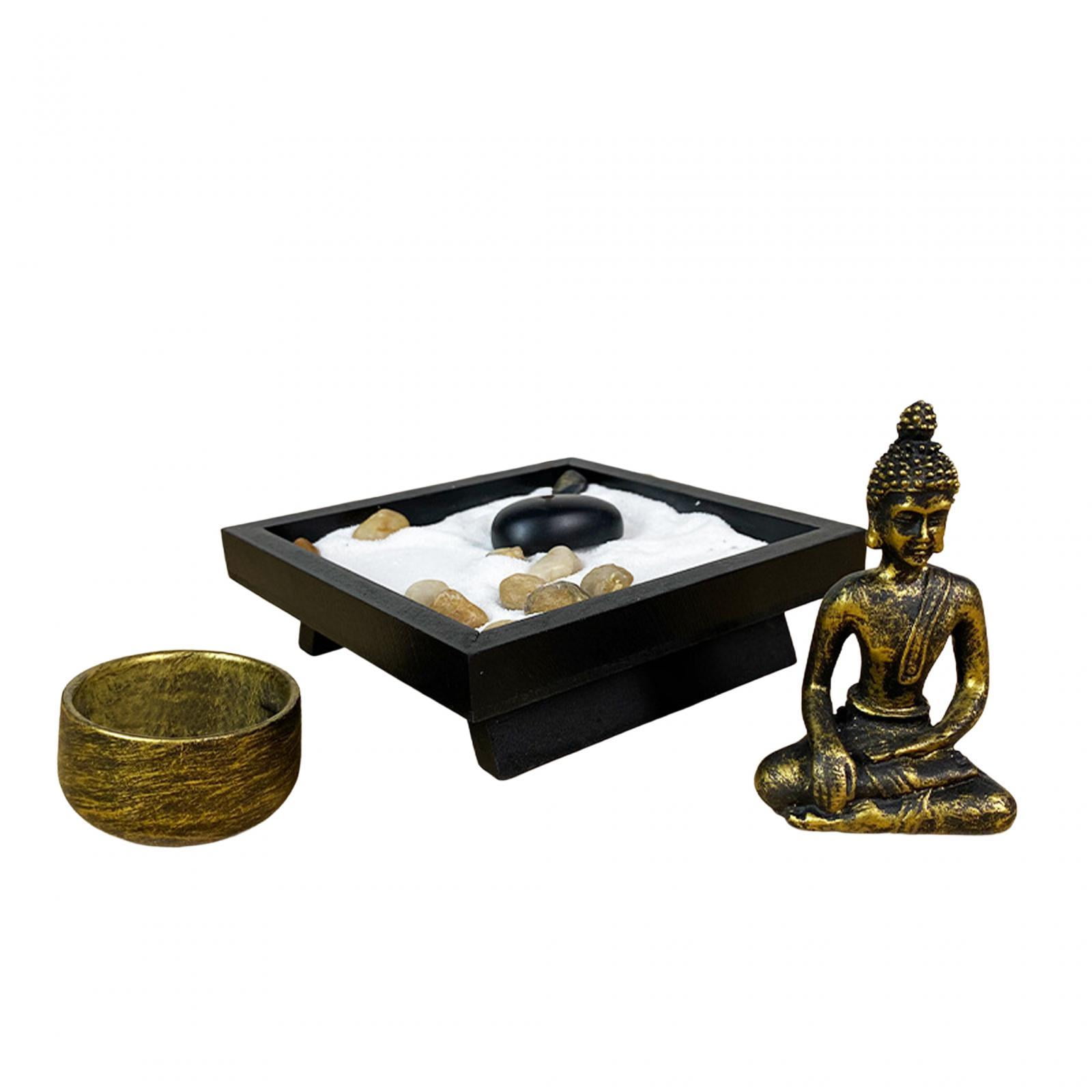 Resin Garden Buddha Sculpture Holder with Tealight Candle Holder for ...