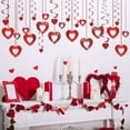 Heart Hanging Decoration, 38pcs Valentine's Day Decors Includes 20pcs ...
