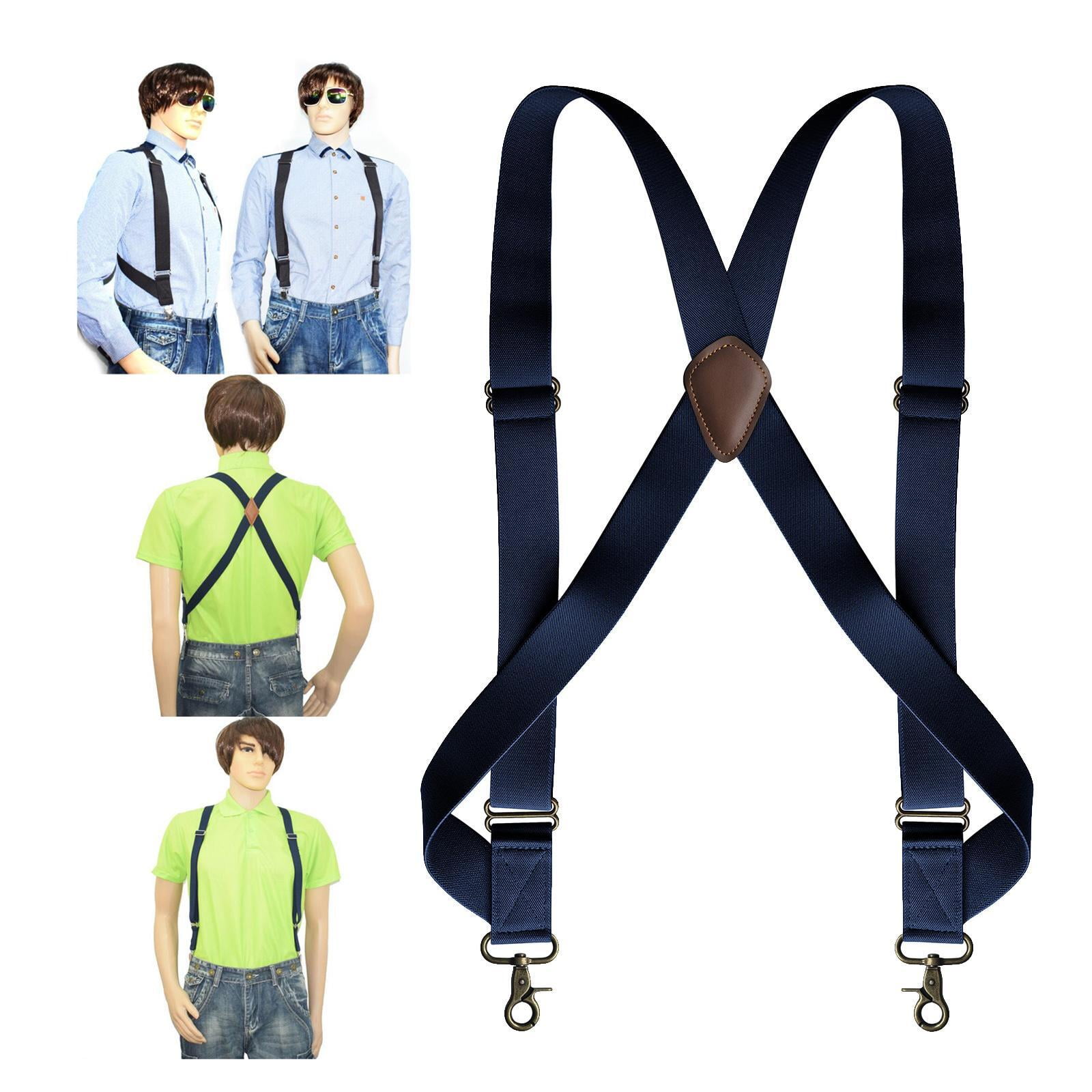 Click here for Pitrice Mens Suspender Swivel Hook X Adjustable Su... prices