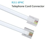 ELECTCHN Two Way Telephone Splitters RJ11 Male to Dual Female Cable ...