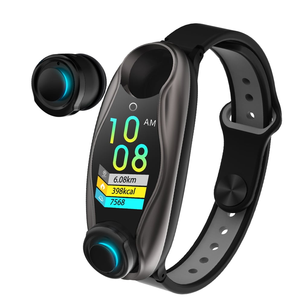 Bluetooth Sport Headset and 1-inch Full Touch Fitness IP67 Waterproof ...
