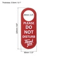 Uxcell Do Not Disturb Door Hang Sign Double Sided Privacy Sign Red 1 ...