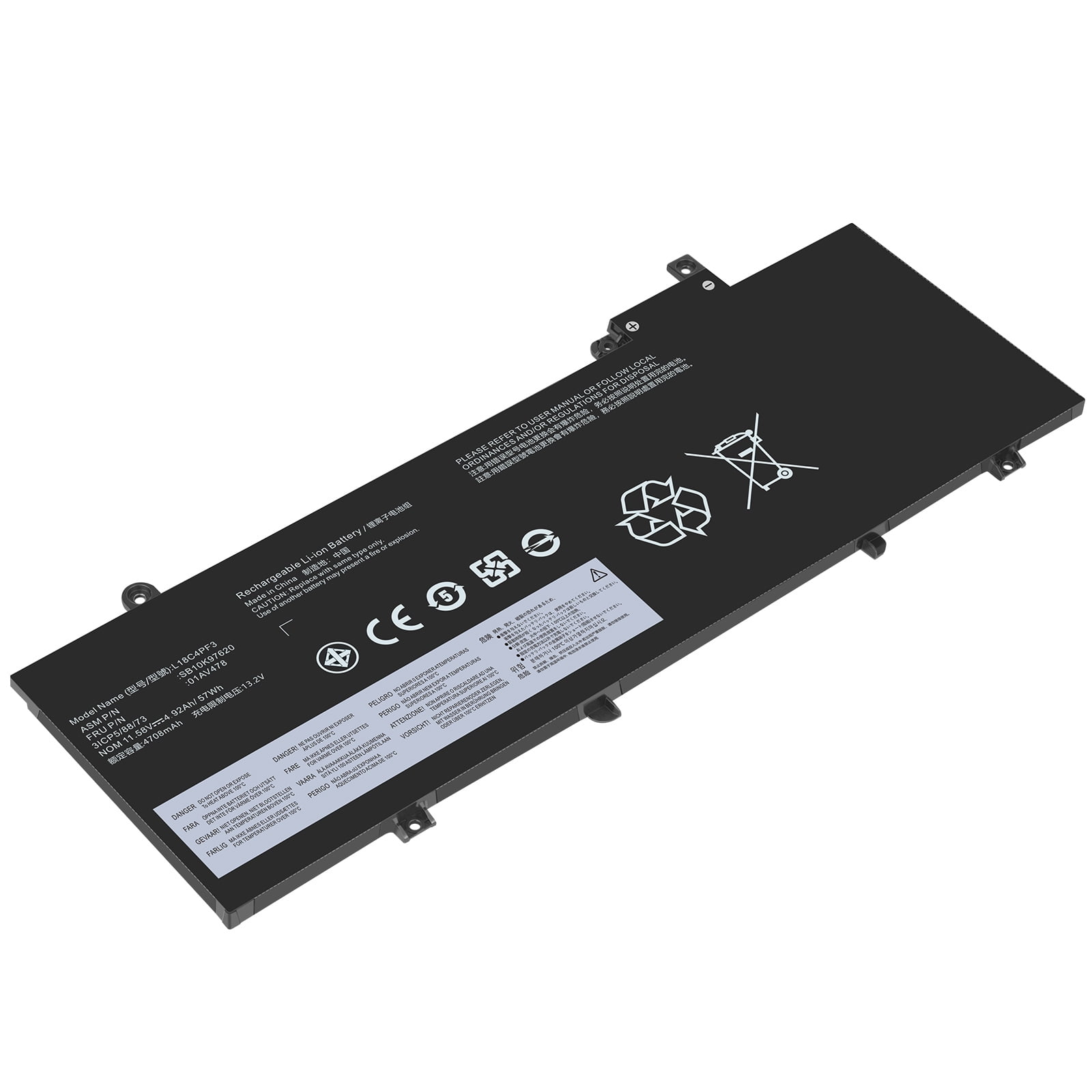 L17L3P71 Laptop Battery Compatible with Lenovo ThinkPad T480S Series ...