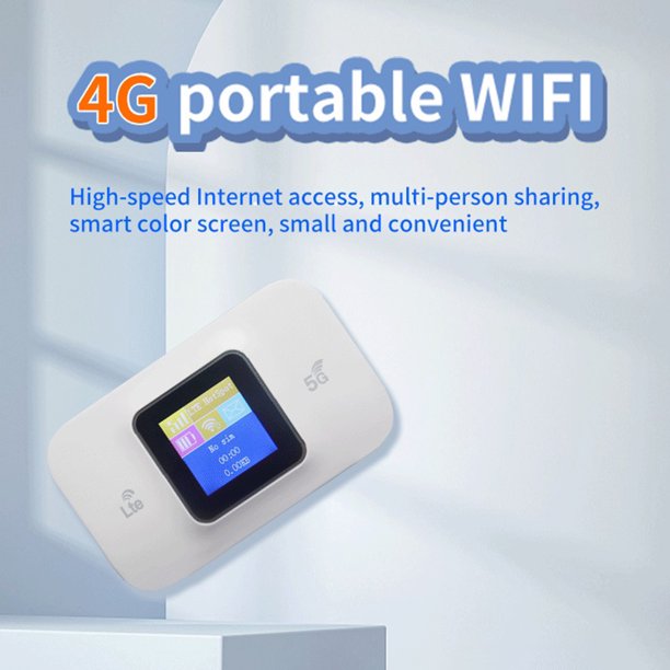 Lte Modem 150Mbps Pocket 4G LTE WiFi Router Pantalla LCD a color para ...