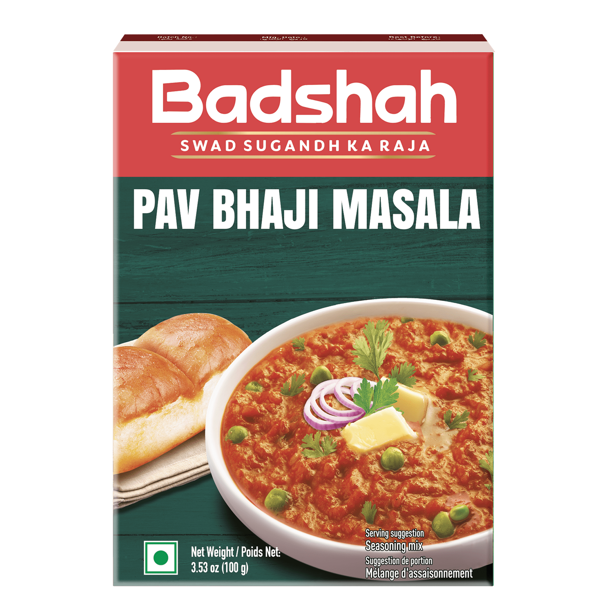 Click here for Badshah Masala Pav Bhaji Masala 100g prices