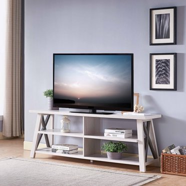 Stylish TV Stand, White & Gray - Walmart.com