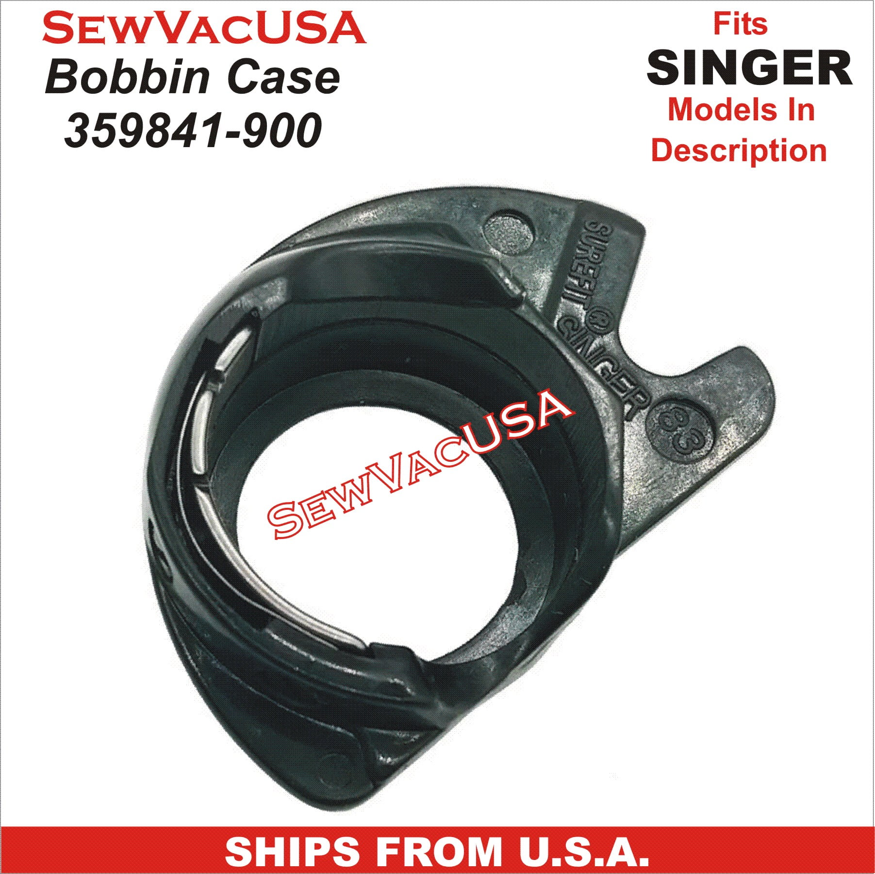Bobbin Case Singer Part Number 359840-900 Fits Singer Sewing Machines ...