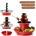 1 Pcs Chocolate Fondue Fountain Machine, 3-Tier MINI Chocolate Fountain ...