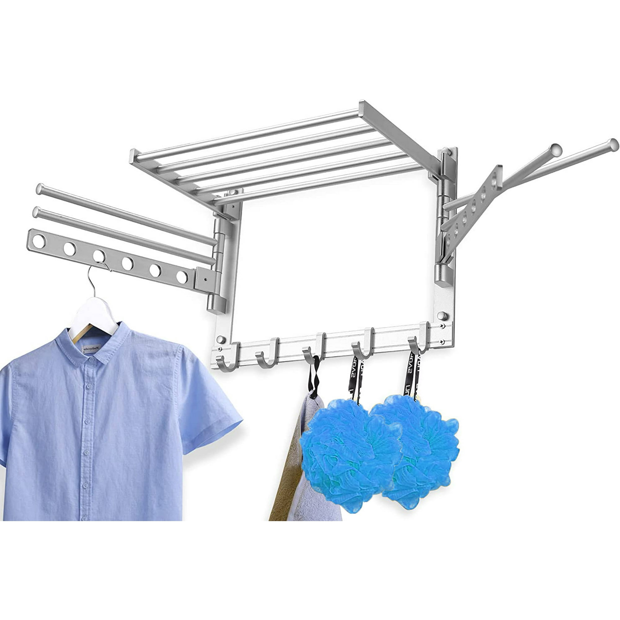 Click here for Yeacher Laundry Drying Rack With 6 Swing Arms  Wal... prices