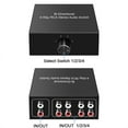 Professional Audio Switch Splitter RCA Stereo Switcher Selector Switch ...