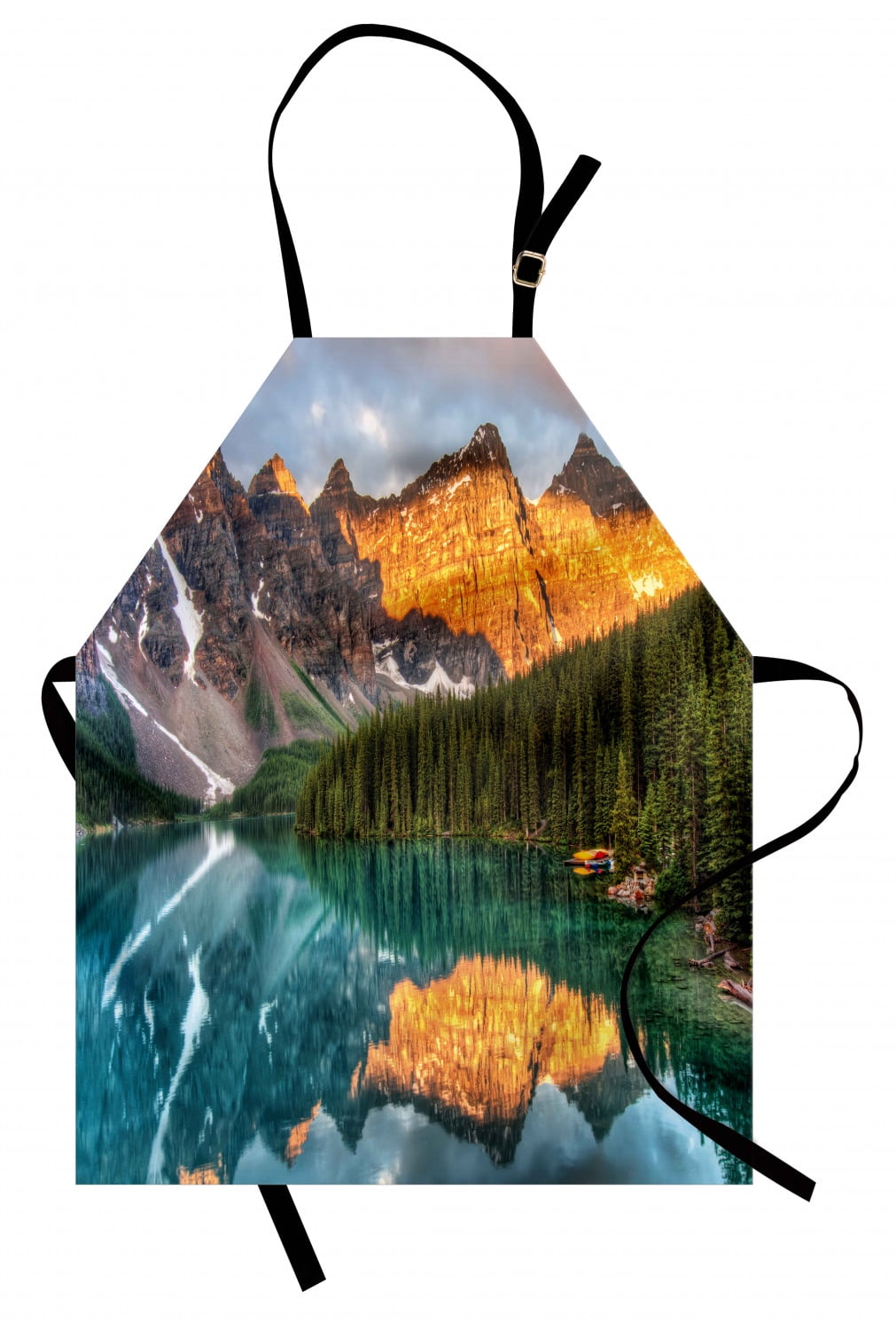 Nature Apron Moraine Lake Canadian Mountain Range with Creek Pine ...