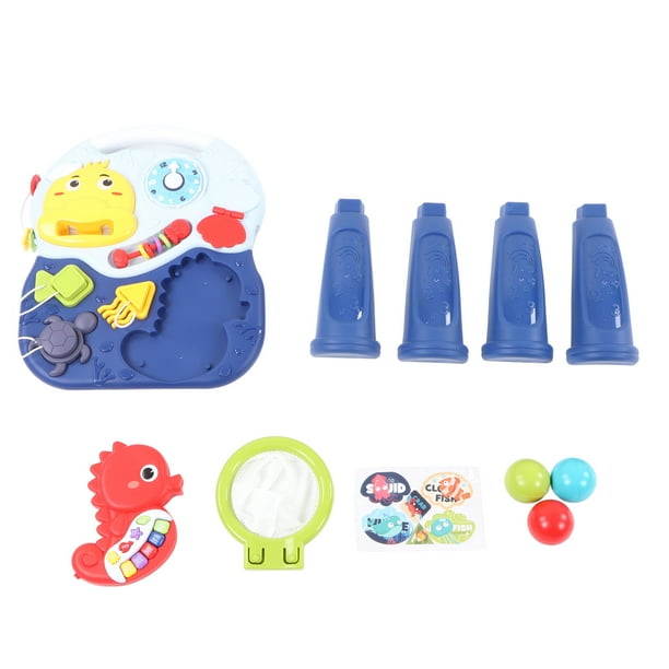 Ocean Theme Baby Learning Table Educational Fine Motor Skills Shape ...