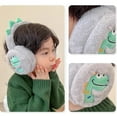 Dinosaur Plush Earmuffs Cartoon Pattern Ear Warmers Warm Winter Ear ...