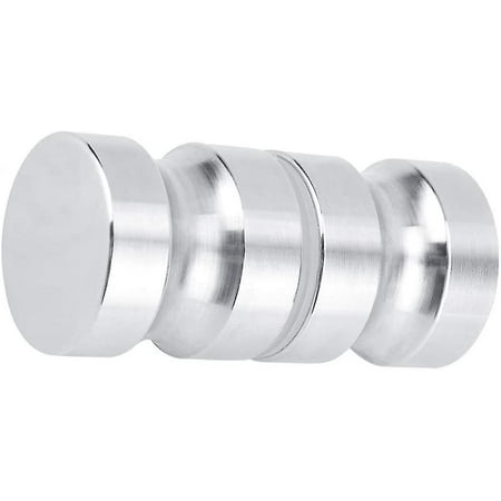 Double Sided Shower Glass Door Knob Round Stainless Steel Back-to-back ...