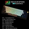 FEKER IK65 68 Keys RGB Bluetooth Mechanical Gaming Keyboard, 60% ...