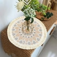 Light Bohemian Style Woven Meal Pad Fabric Tassel Heat Insulation Pad ...