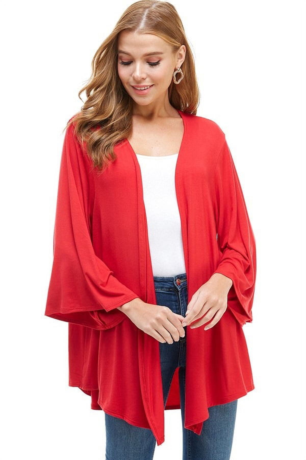 Super Soft Rayon Kimono Cardigan - Walmart.com
