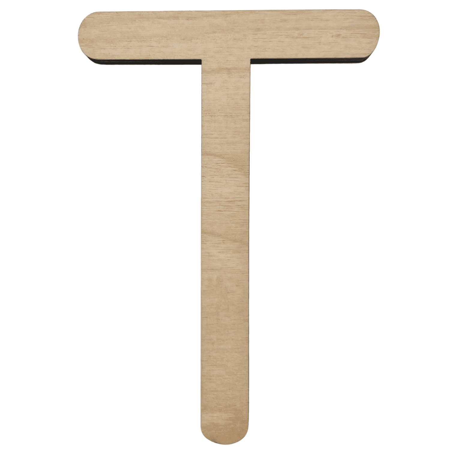 4" Tall BIRCH Wood Letter T | 1/4" Thick | Wood Craft Letters | Krafty ...