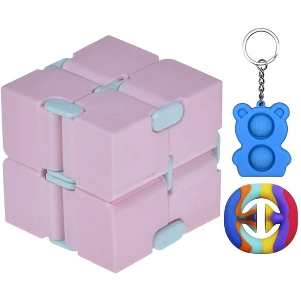Infinity Cube Fidget Toy Hand Grip Squeeze Grab Snap Simple Sensory ...