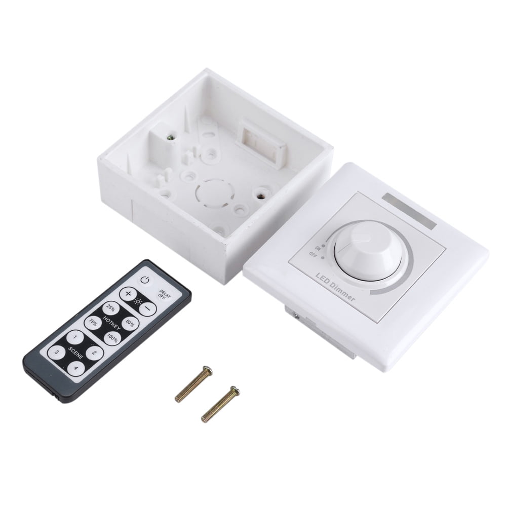 Regulador de intensidad de luz LED ajustable con control remoto IR para ...